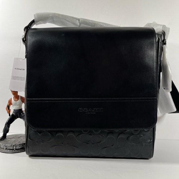 Coach | Bags | Coach Houston Map Bag In Signature Leather Nwt | Poshmark